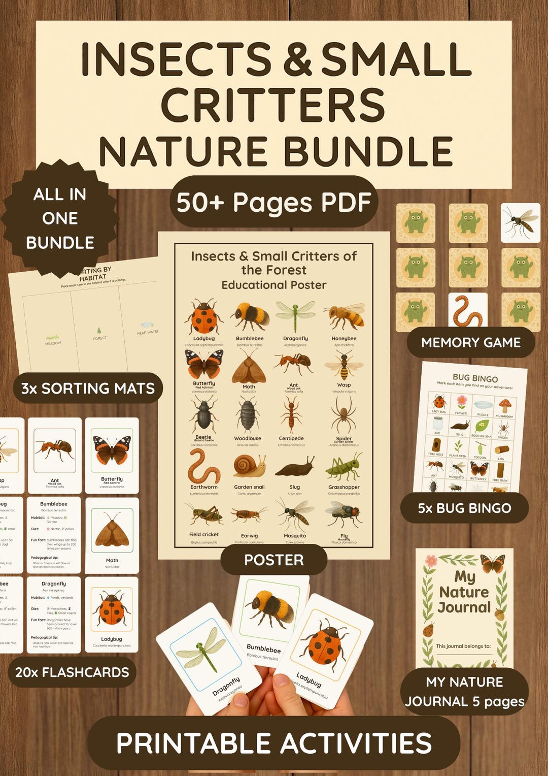 Ultimate Insect & Critters Learning Kit – Spring Nature Activities for ...