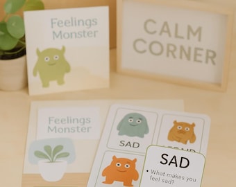 Emotion Learning Cards for Toddlers and Young Kids, Parent Tools ...