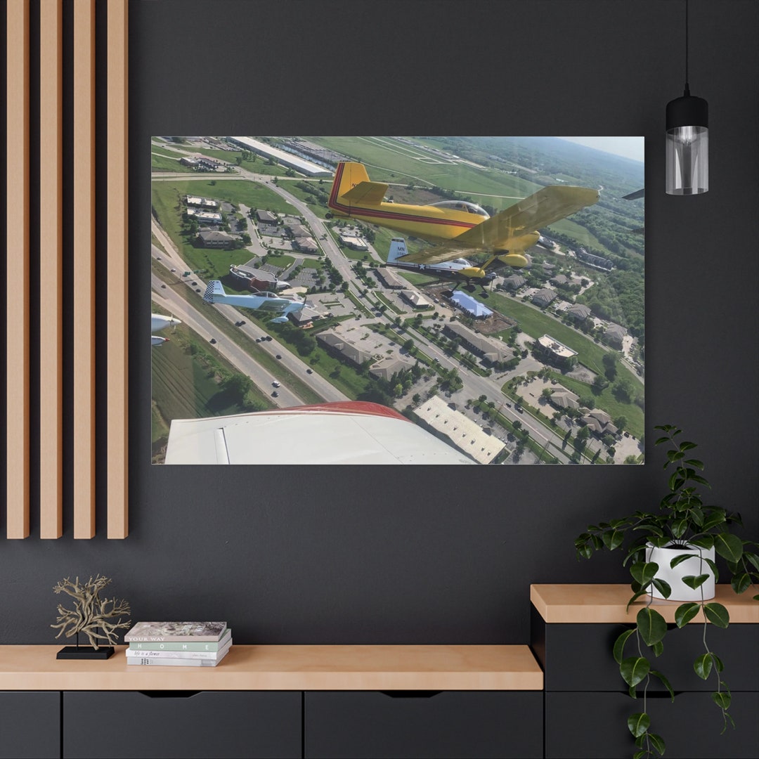 Formation Flying Airplane Canvas Wall Art Airplane Wall Art - Etsy