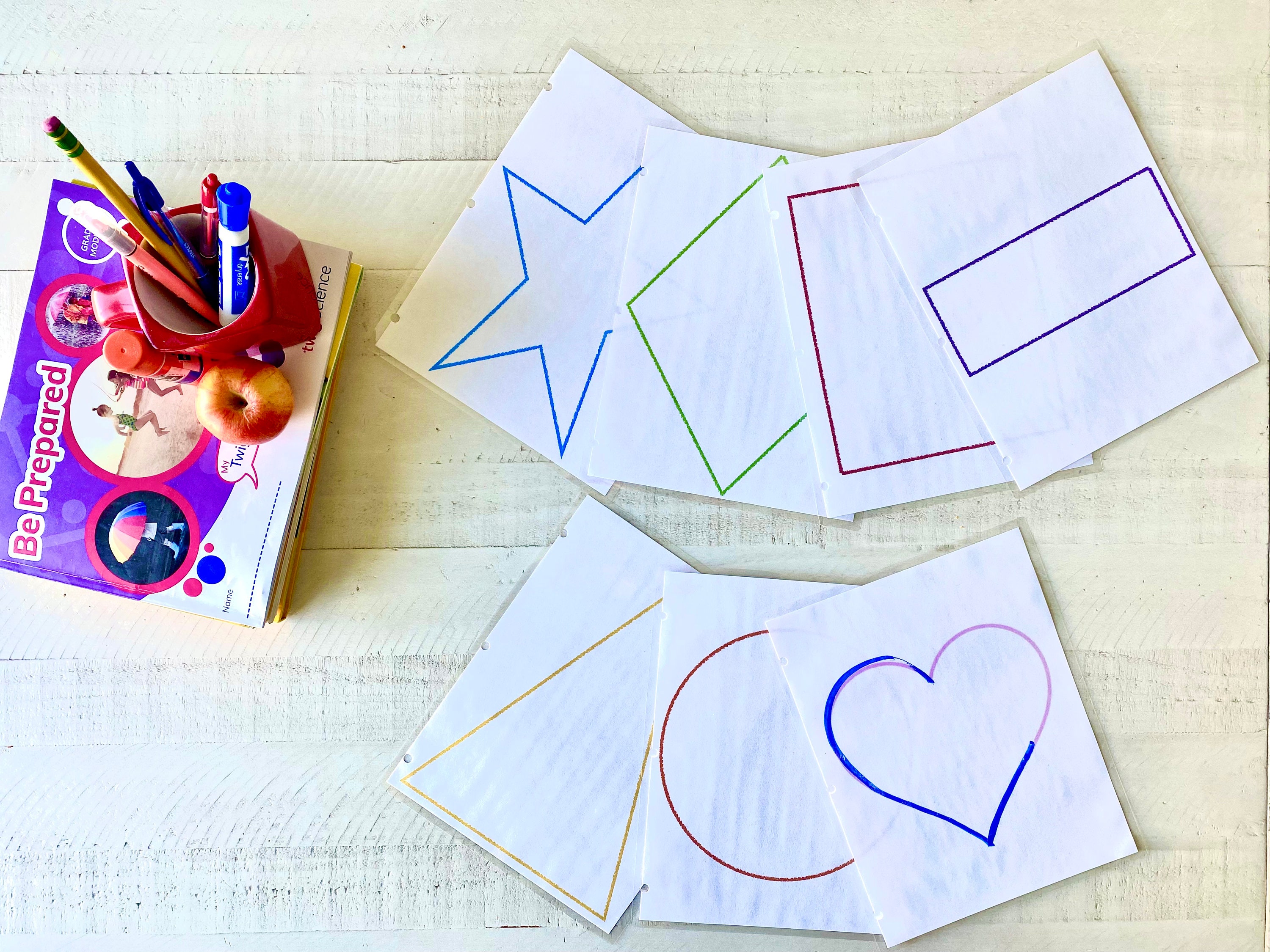 Kindergarten Packet | Shapes and Colors | Early Learning | Traceable ...