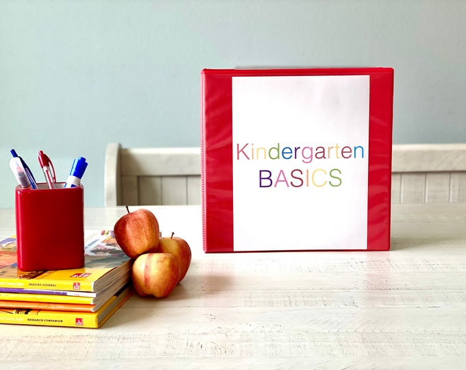 Kindergarten Basic Learning Binder | Worksheets | Busy Book | Kinder ...