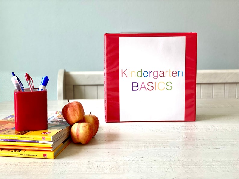 Kindergarten Basic Learning Binder | Worksheets | Busy Book | Kinder ...