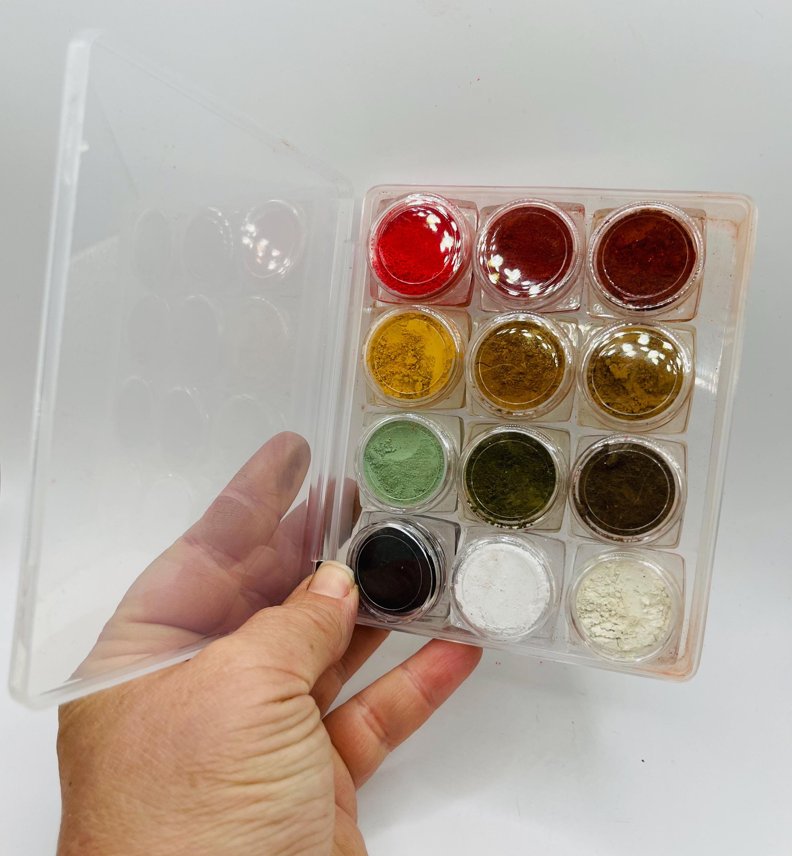 ICONOGRAPHY PIGMENT SET of 12, Beginners Set of 5 Gram Historic Dry ...