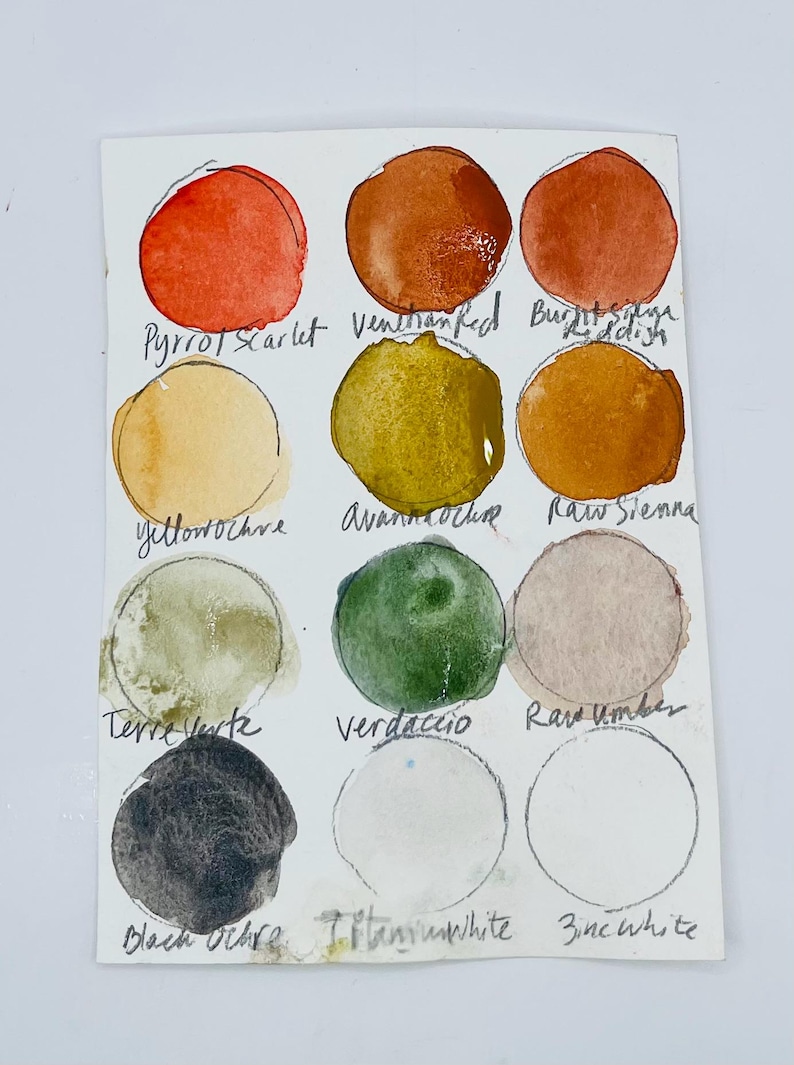ICONOGRAPHY CUSTOM SET of 12 Pigments in 5 Gram Jars, Historic Dry ...