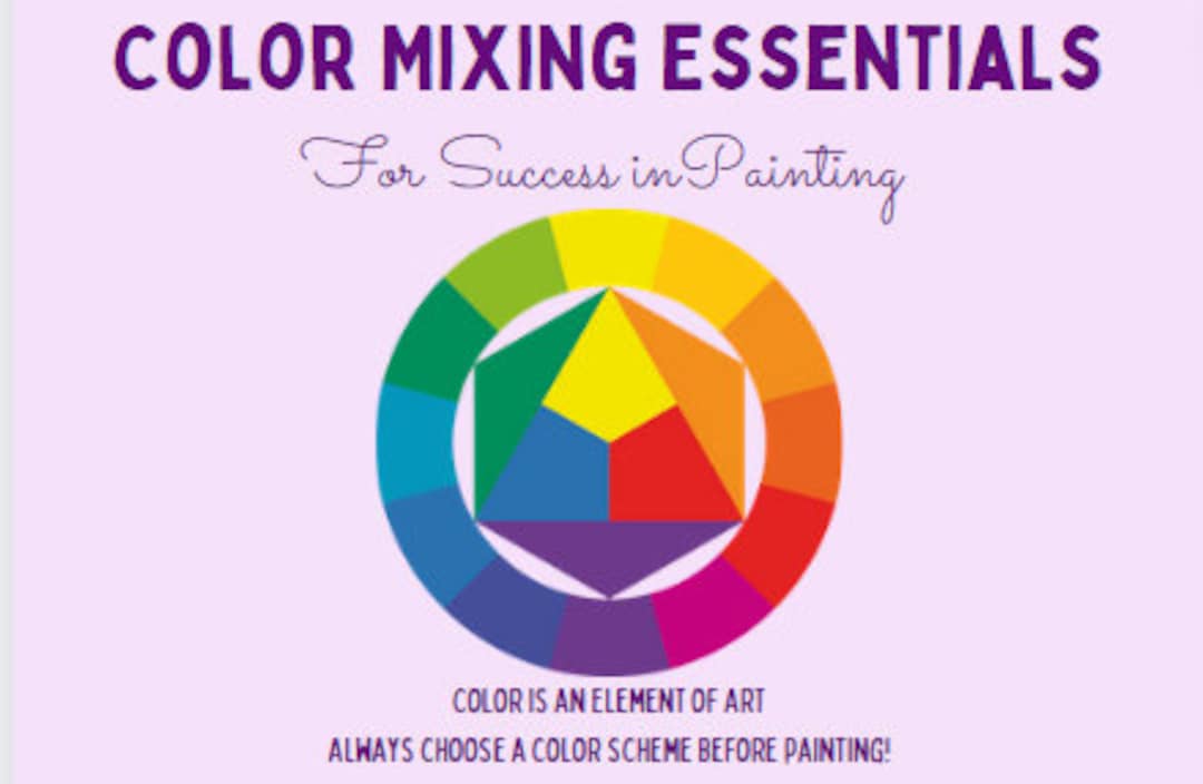 COLOR MIXING Guide Digital Download PDF for Lesson Planning, Art ...