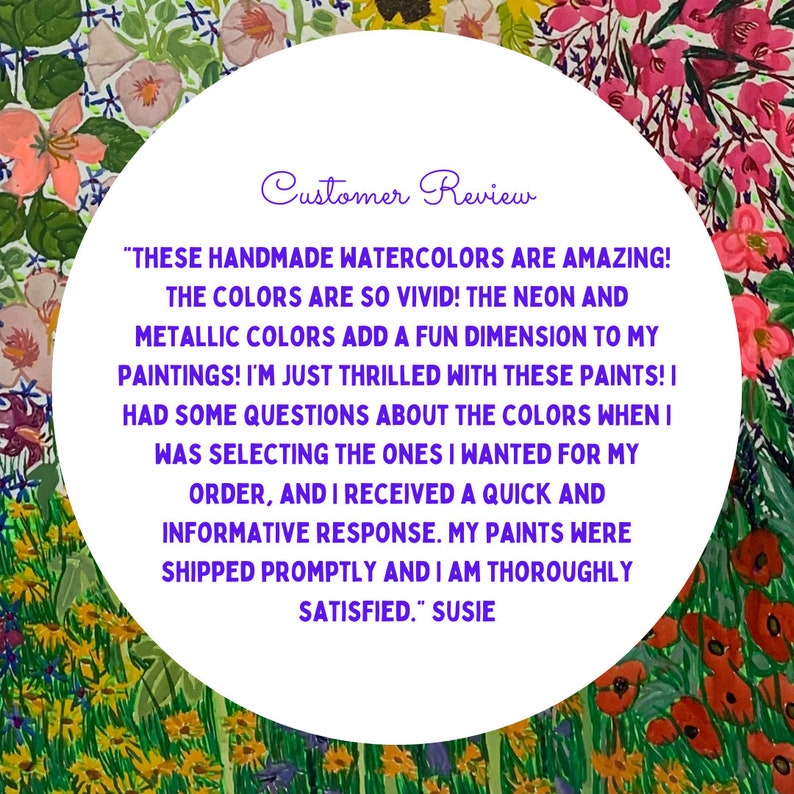 LUMI PINK Neon Artisan Handmade Handground Watercolor Full Pan With ...