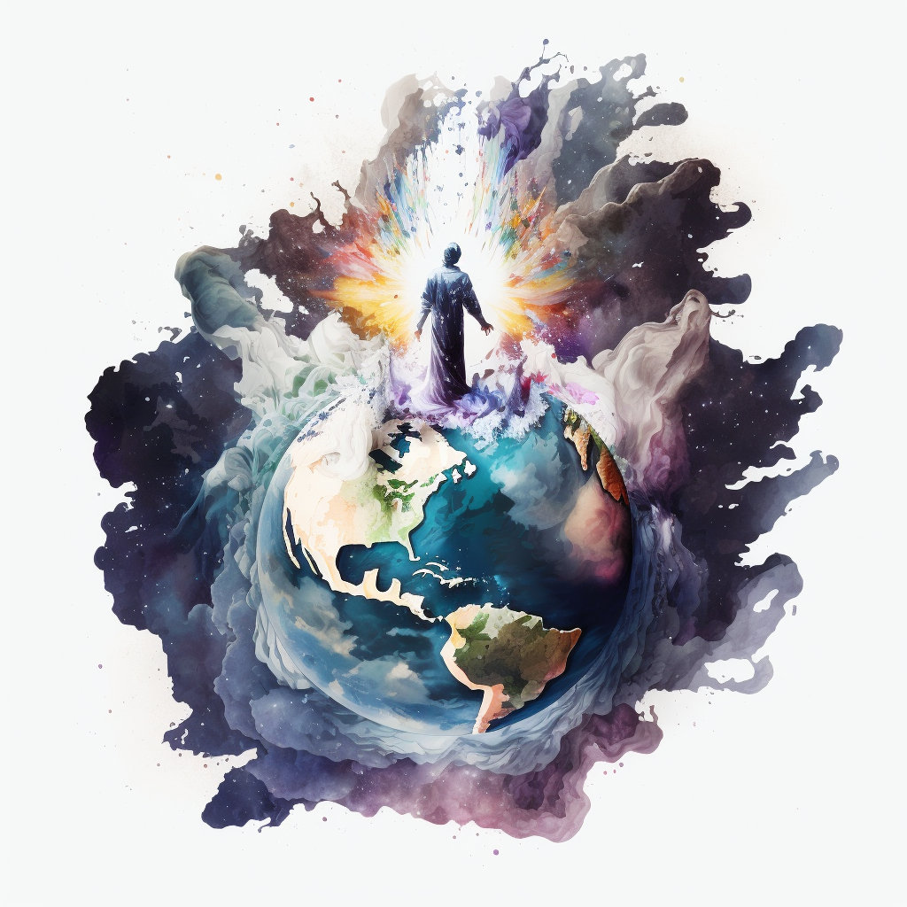 Moment of Creation Christian Art, Bible Verse Wall Art, Jesus Art ...