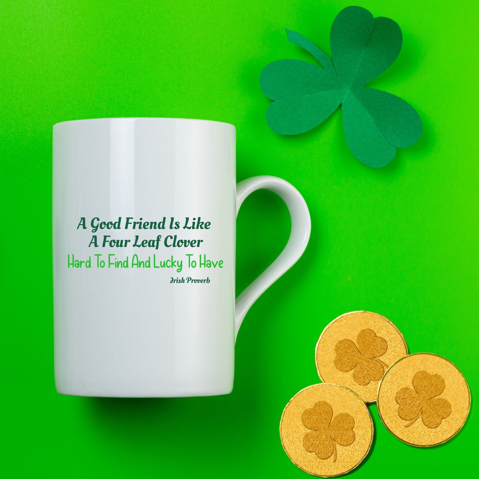 Friend Four Leaf Clover Irish Proverb Art Print (digital Download) - Etsy