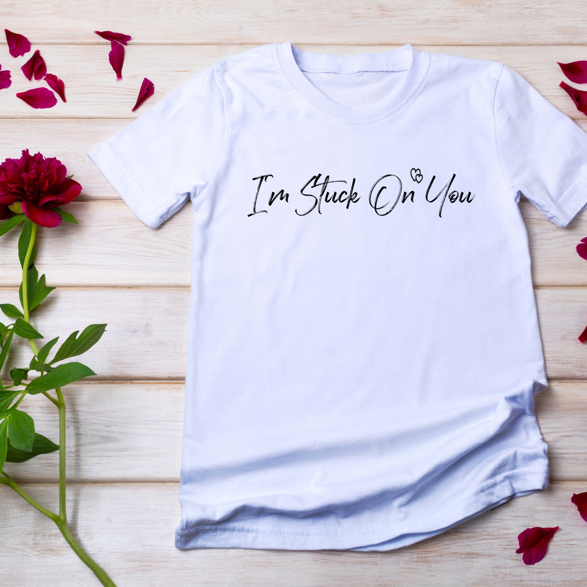 I'm Stuck on You Printable Phrase Art. Valentine's Day Digital Print ...