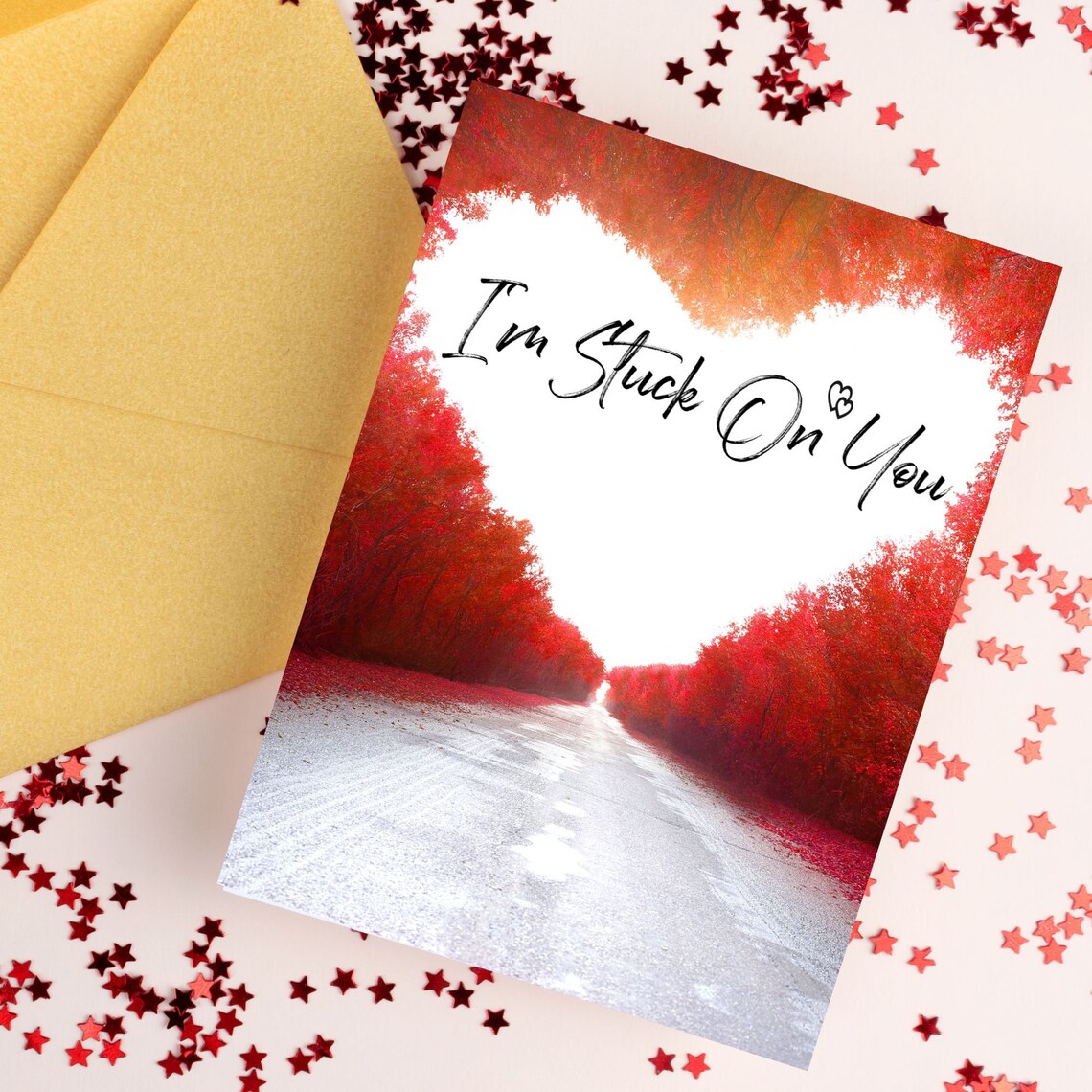 I'm Stuck on You Printable Phrase Art. Valentine's Day Digital Print ...