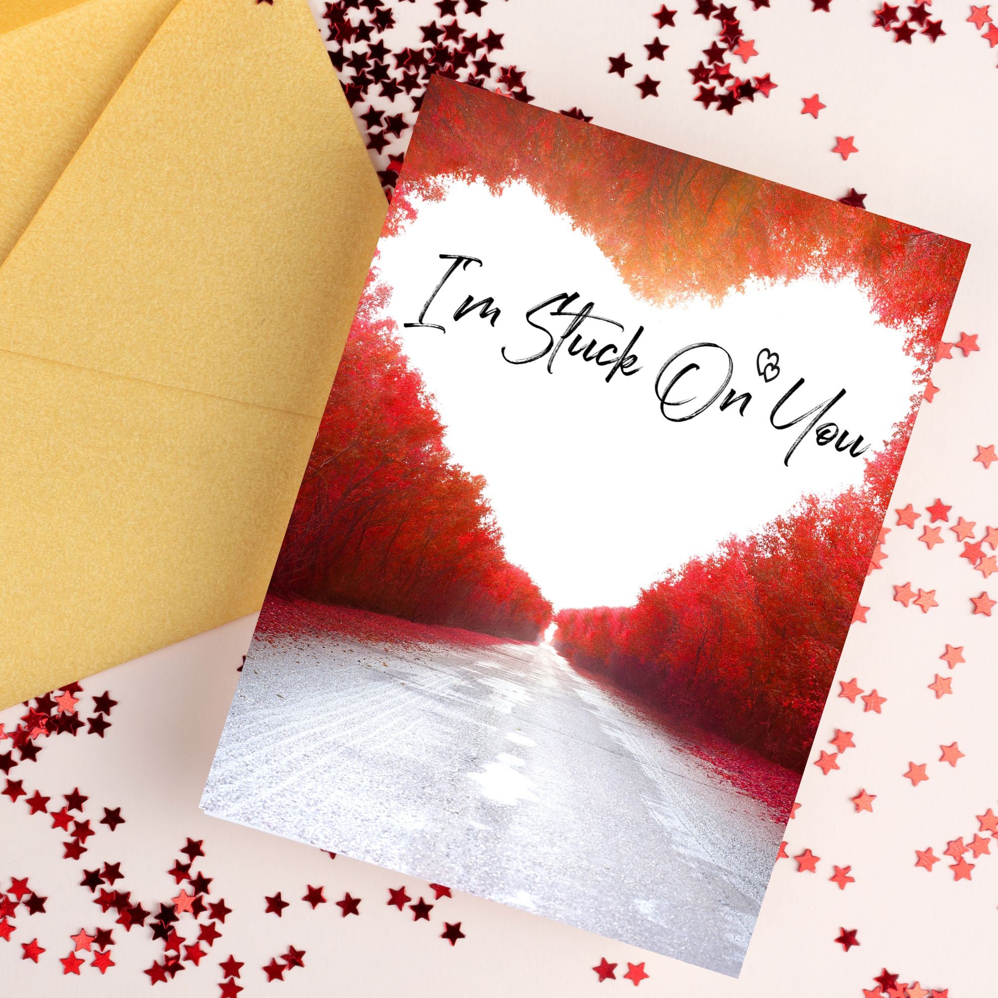 I'm Stuck on You Printable Phrase Art. Valentine's Day Digital Print ...