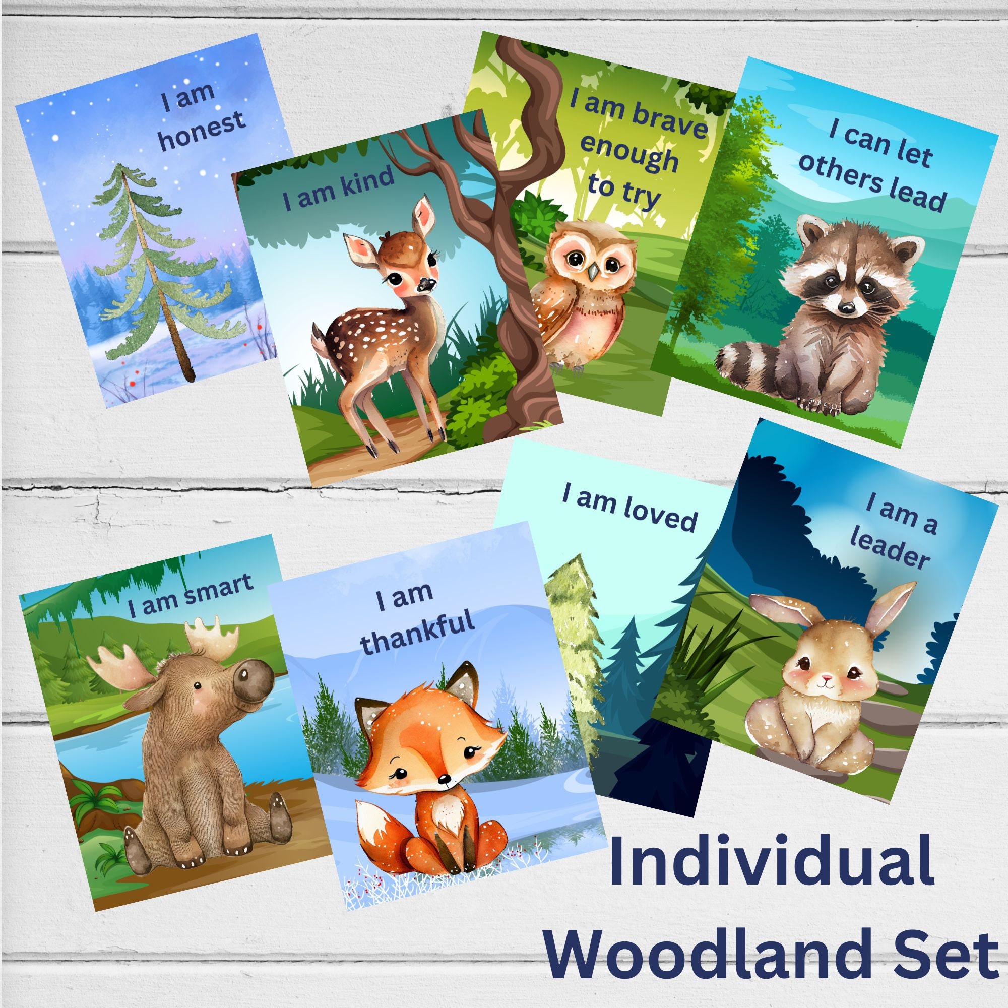 32 Kids Inspirational Affirmation Cards With Bonus 8 Individual Ocean ...
