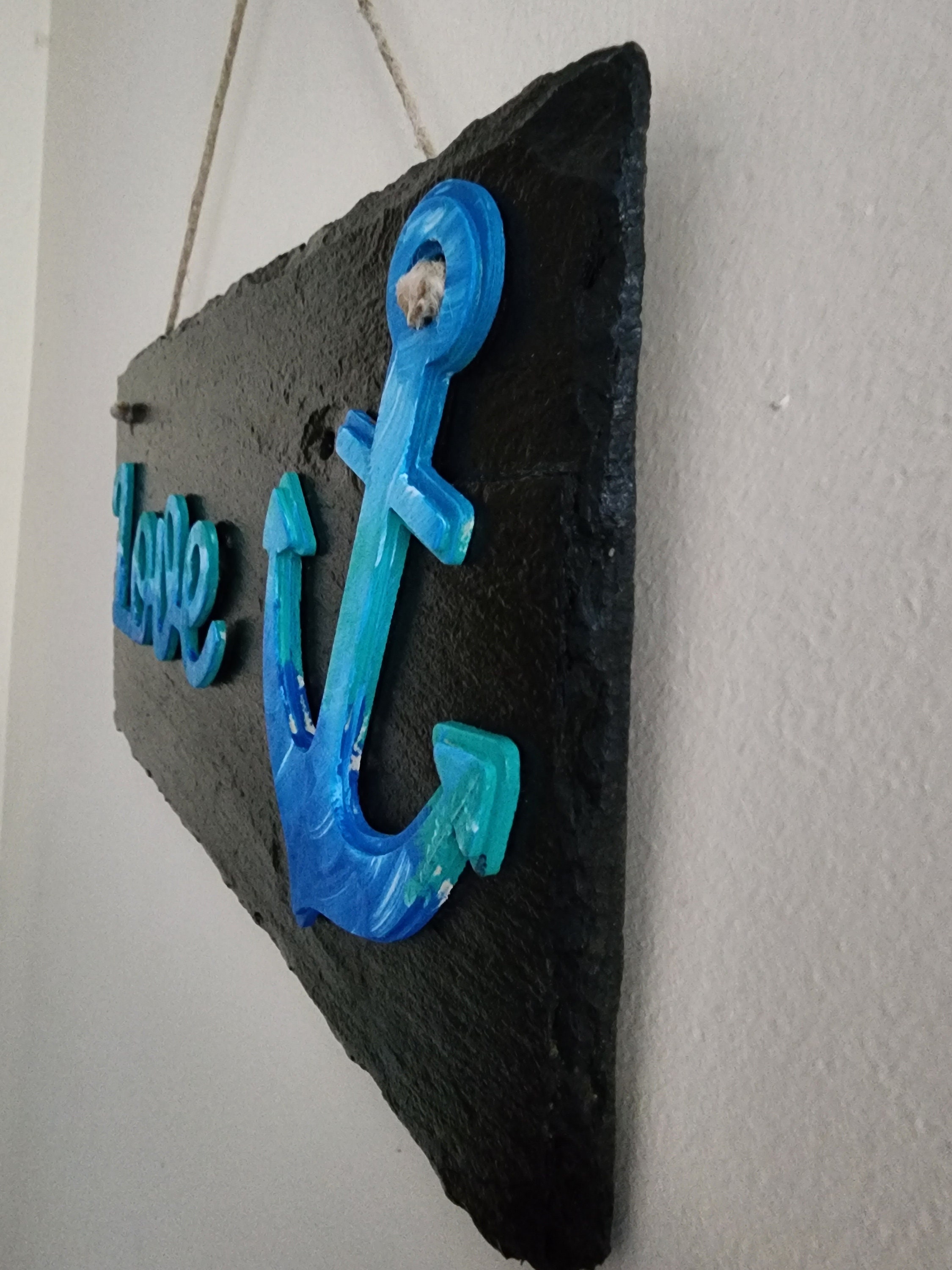 Slate Shingles & Wood Hand Painted Signs Beach Camping Hunting Funny ...