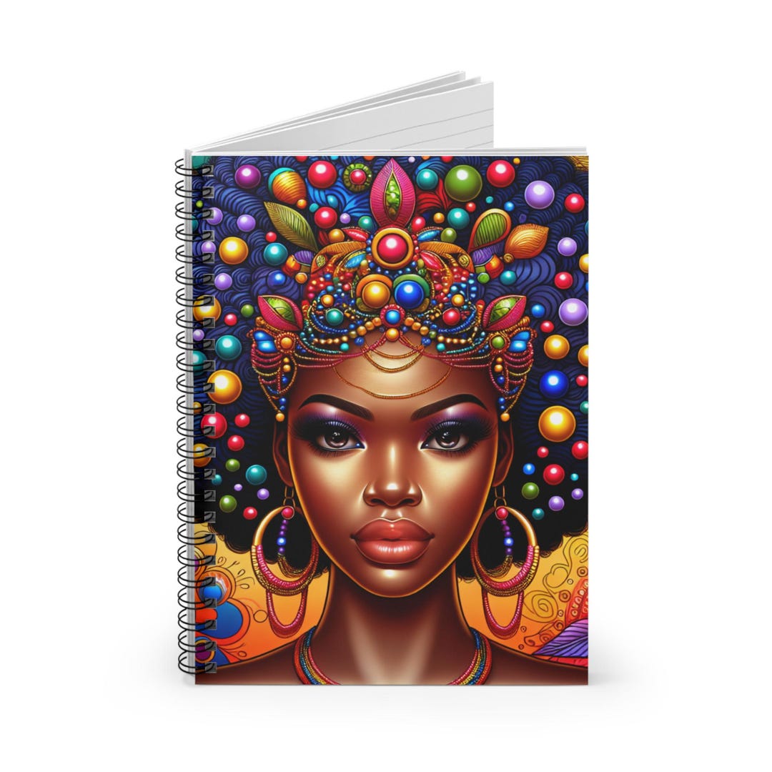 Black Woman Notebook, African Queen, Black Woman Gift, Gift for Her ...