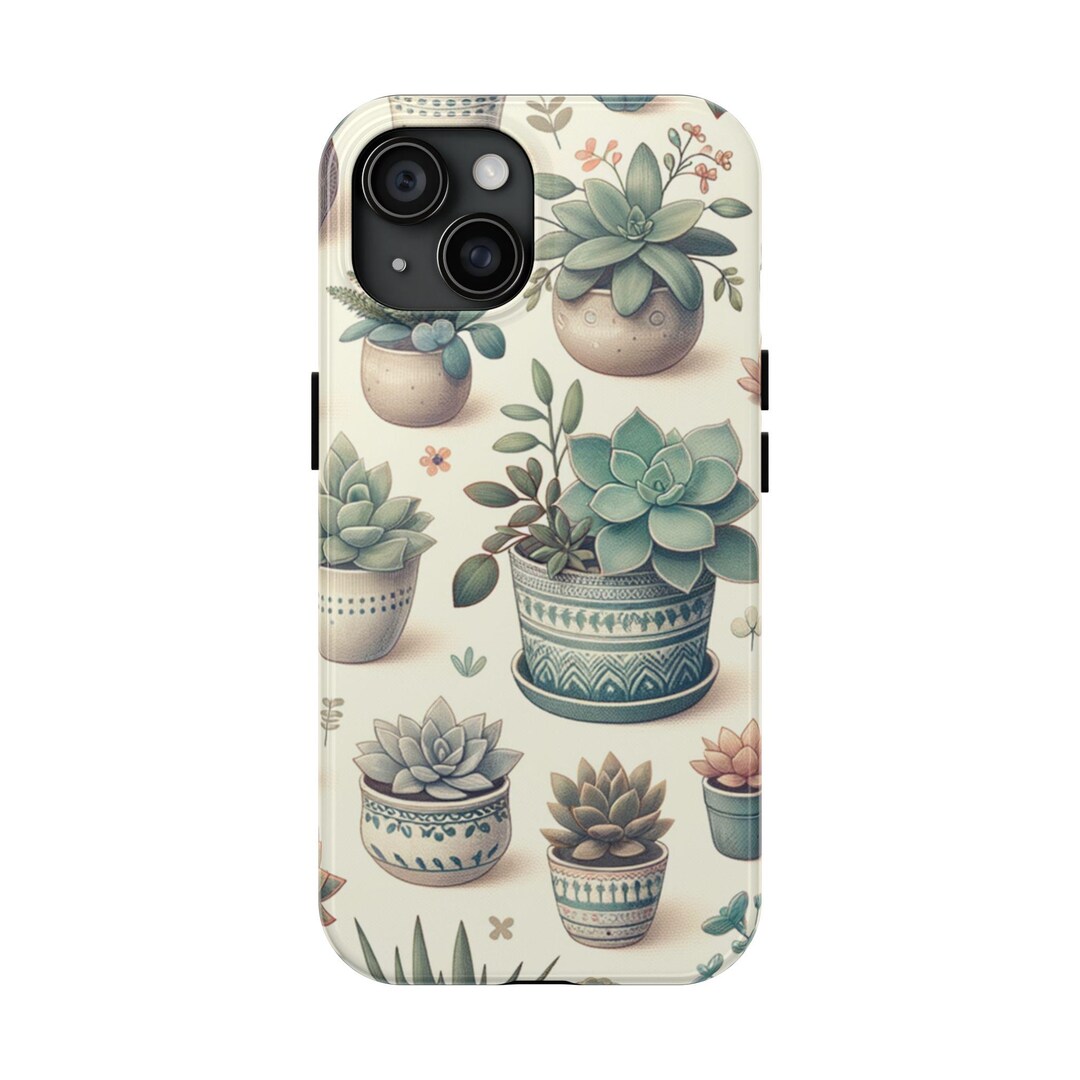Plant Phone Case, Succulent Phone Case, Vintage Style Phone Case ...