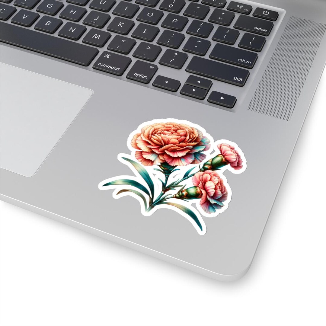 Birth Flower Sticker, Vinyl Decal Laptop Decor, Planner Stickers, Birth ...