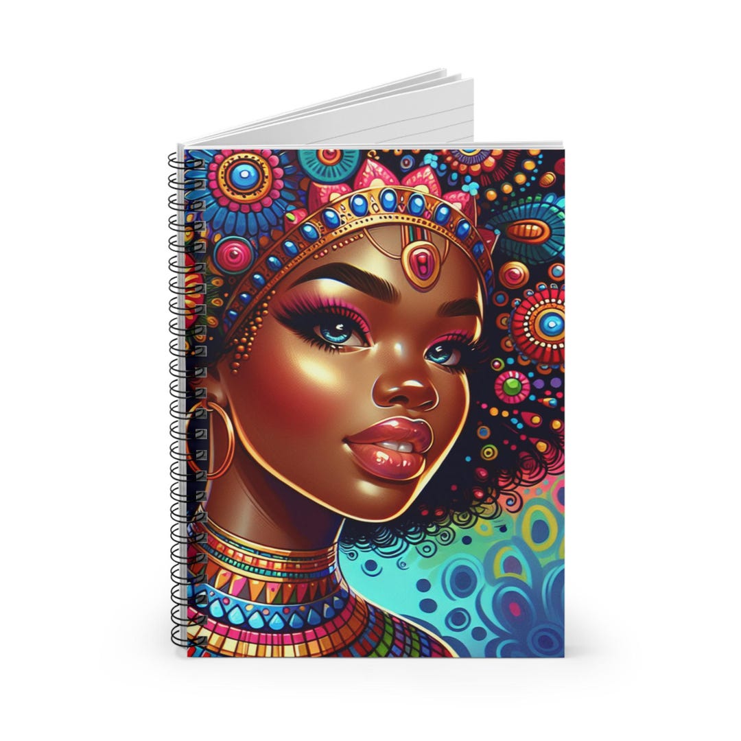 Black Woman Notebook, African Queen, Black Woman Gift, Gift for Her ...