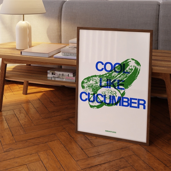 Cool as a Cucumber - Etsy