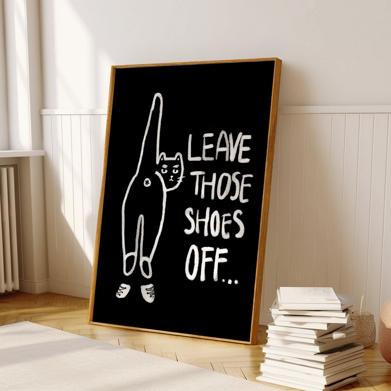 Shoes off Printable - Etsy