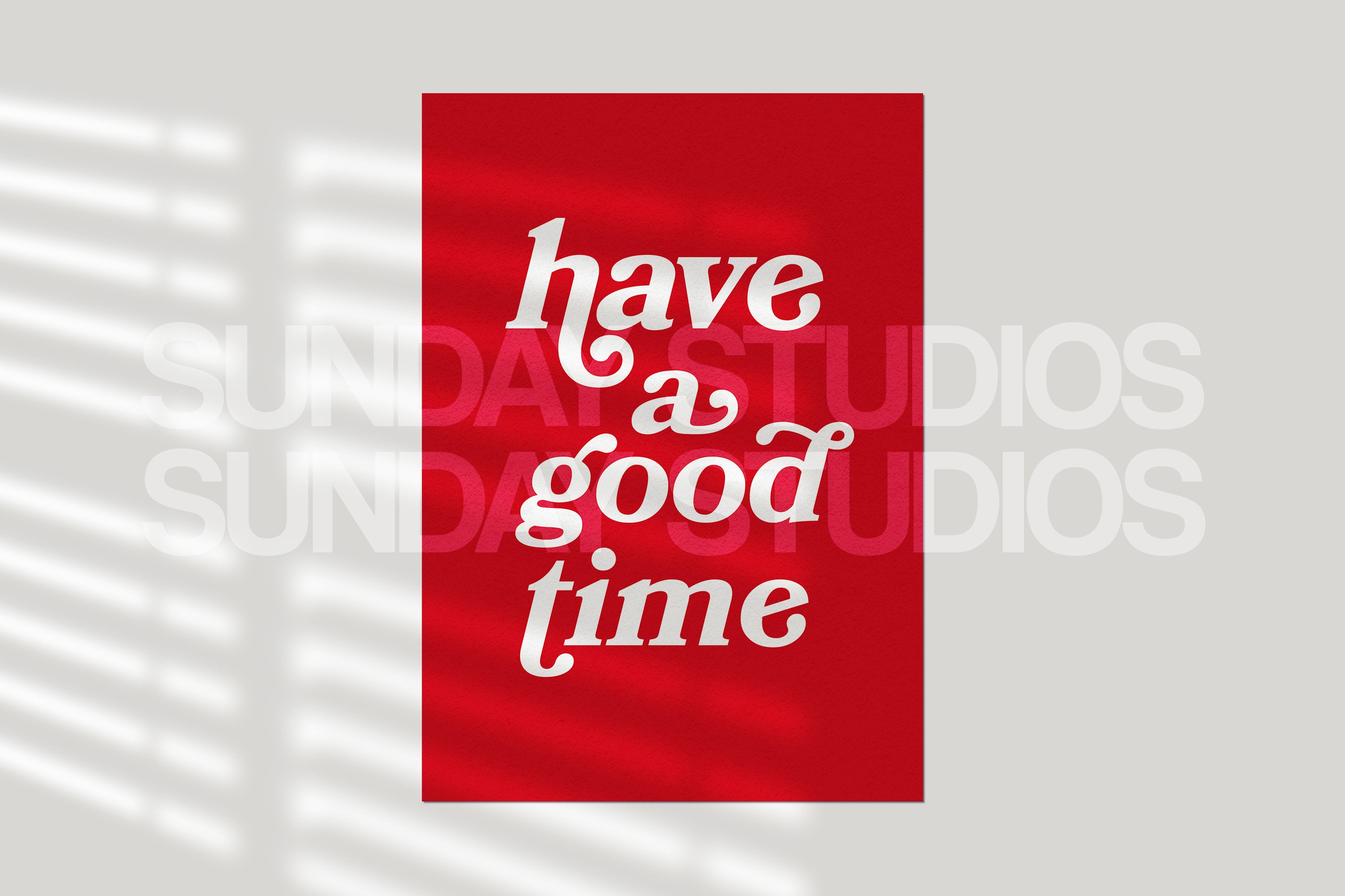 Have a Good Time Poster Retro Style Print Thanks for Coming - Etsy