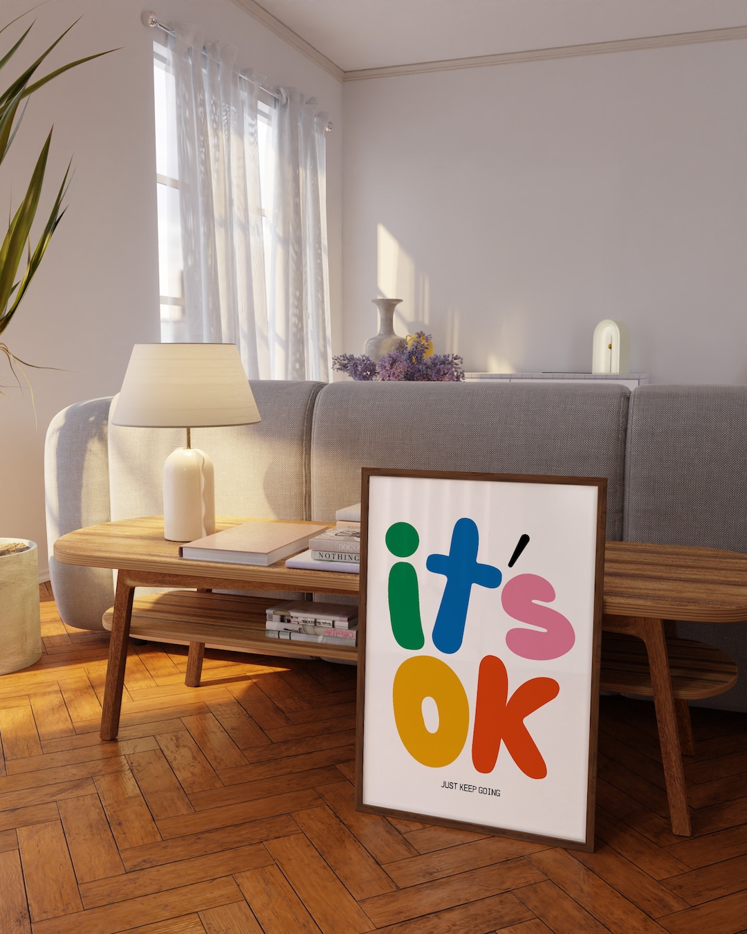 Colorful Inspirational Poster, It's Okay Poster, Digital Download ...