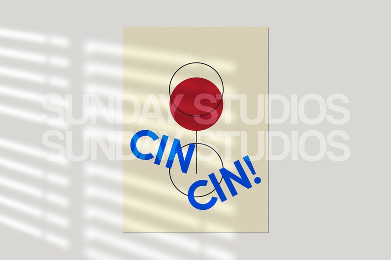 Trendy Cin Cin Poster Digital Download Cheers Print French - Etsy
