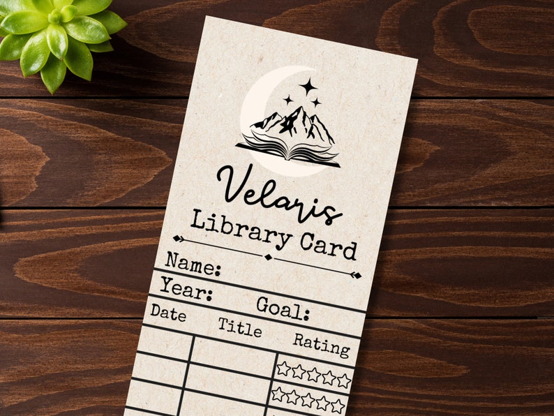 Set of 4 Velaris Library Cards, ACOTAR Printable Bookmarks, Sarah J ...