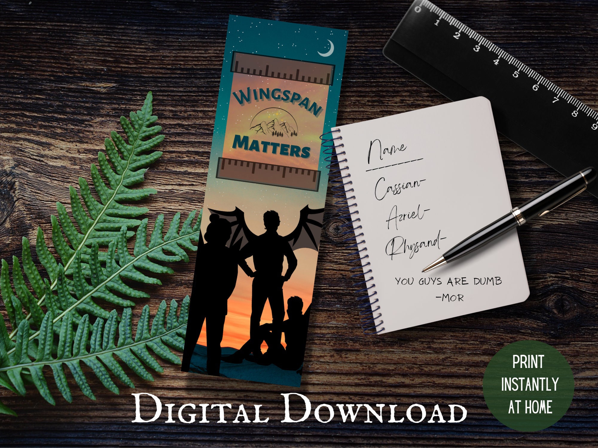 ACOTAR Printable Bookmarks Sarah J Maas Quotes A Court of - Etsy