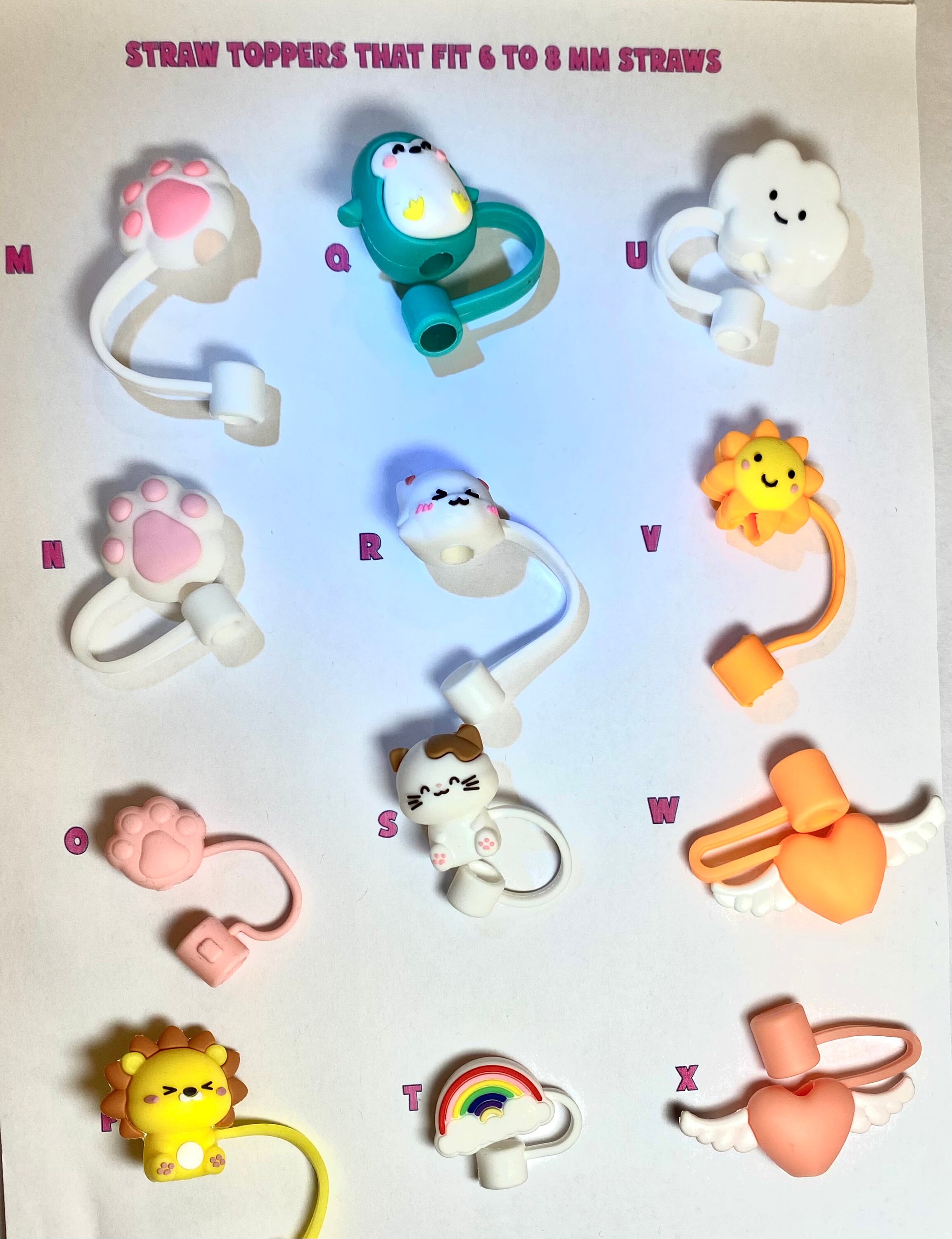 Straw Toppers and Straw Charms Stanley Cup Straw Topper Custom Straw ...