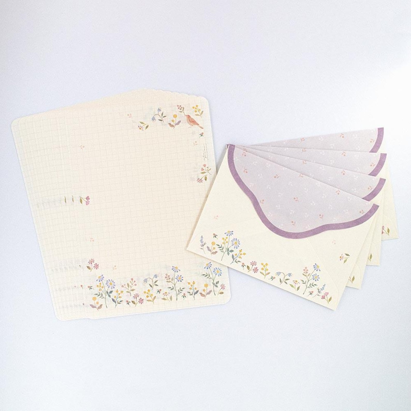 Sweetheart 4 Envelopes Letter Set Cute Japanese Lettering Mail ...