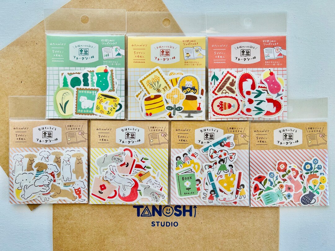 Cute Kawaii Washi Flakes Stickers by Furukawashiko Japanese for ...