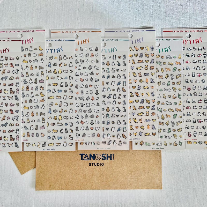 Small Kawaii Sticker Sheet - Etsy