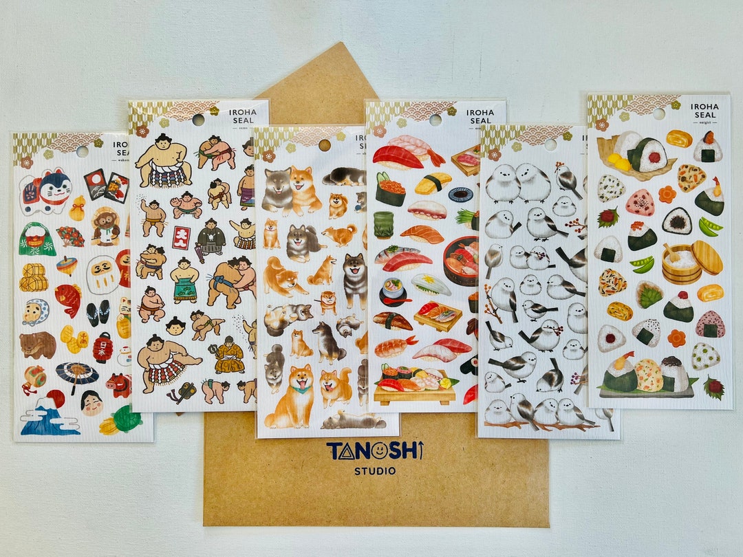 Iroha Seal Sticker Sheets by Mind Wave Shimaenaga Shiba Inu Dog ...
