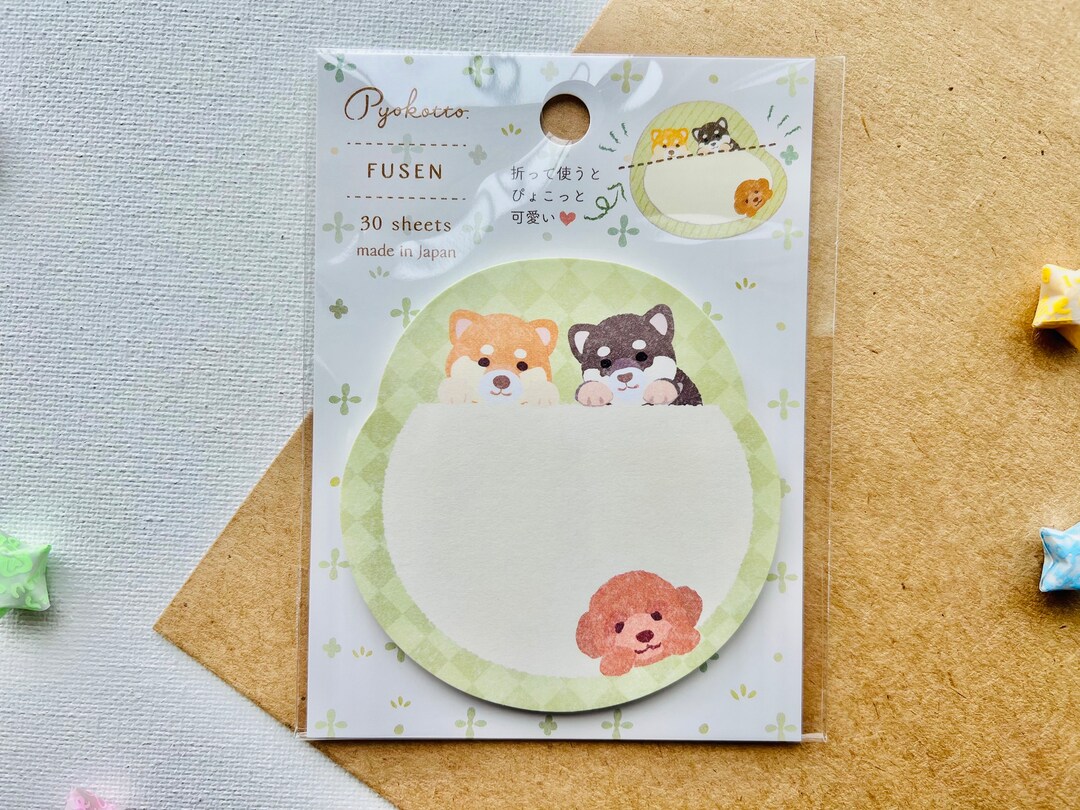 Fusen Shiba Sticky Notes | Made in Japan | Cute Kawaii Shiba Inu Sticky ...