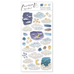 Painting Sticker Sheets by Mind Wave Aesthetic Paint Floral Forest ...
