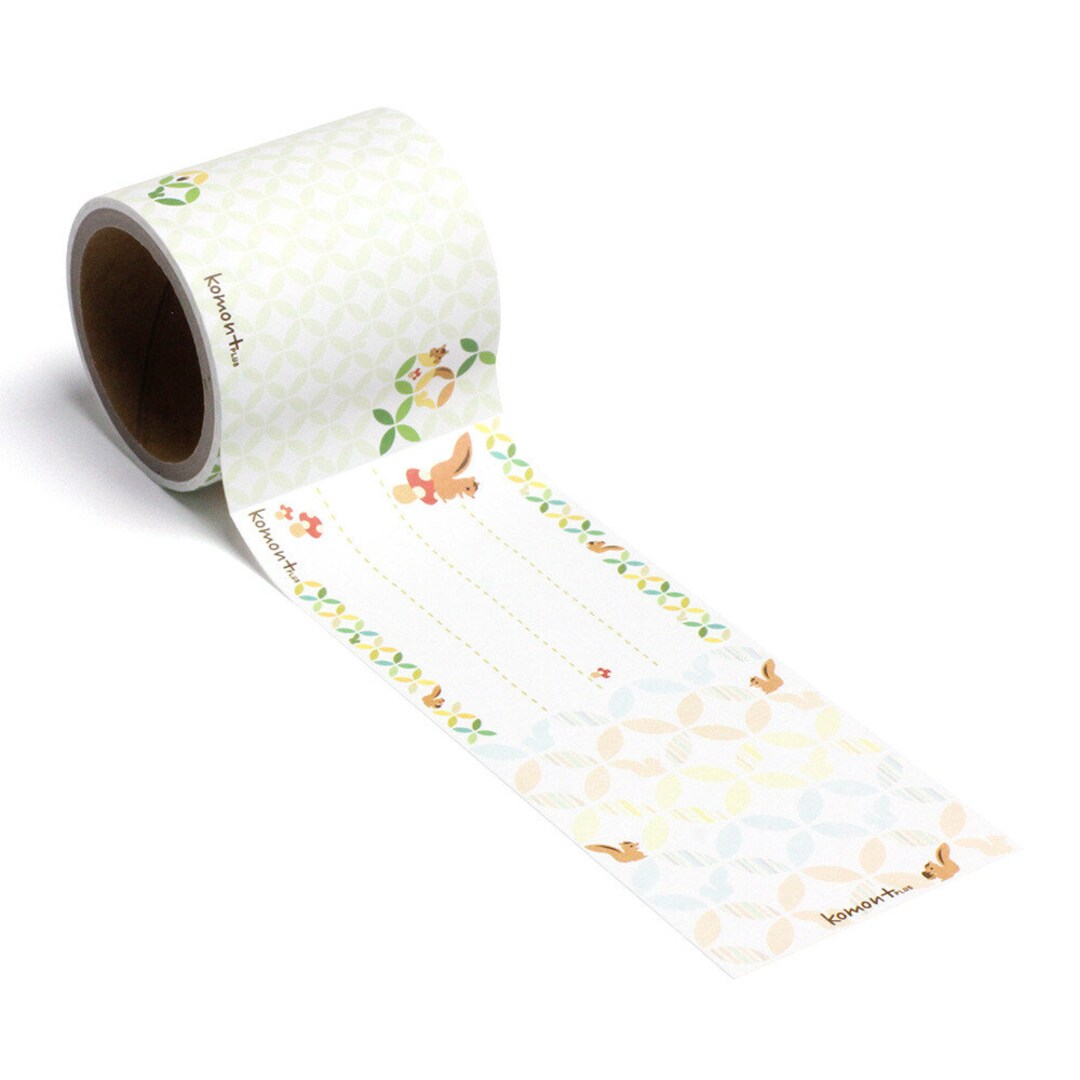 Sticky Note Roll 30 Pcs/roll Squirrel Tail Spring Pattern Made in Japan ...