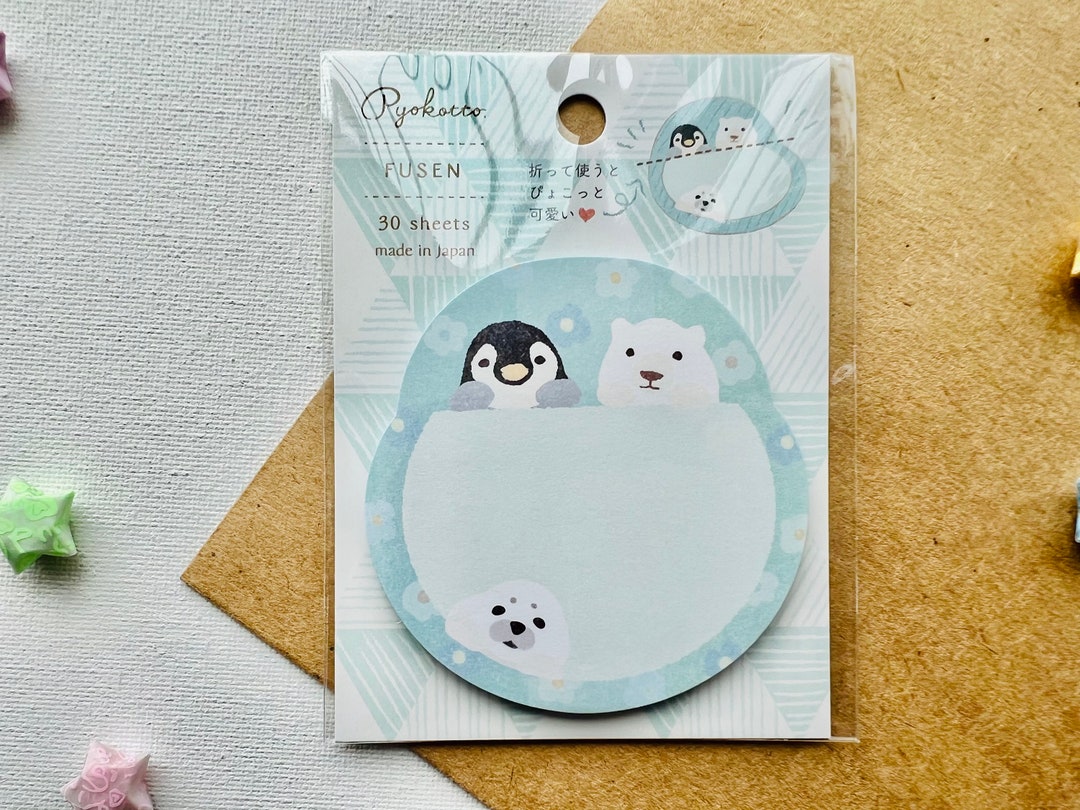 Fusen Pipette Aqua Sticky Notes | Made in Japan | Cute Kawaii Ice ...