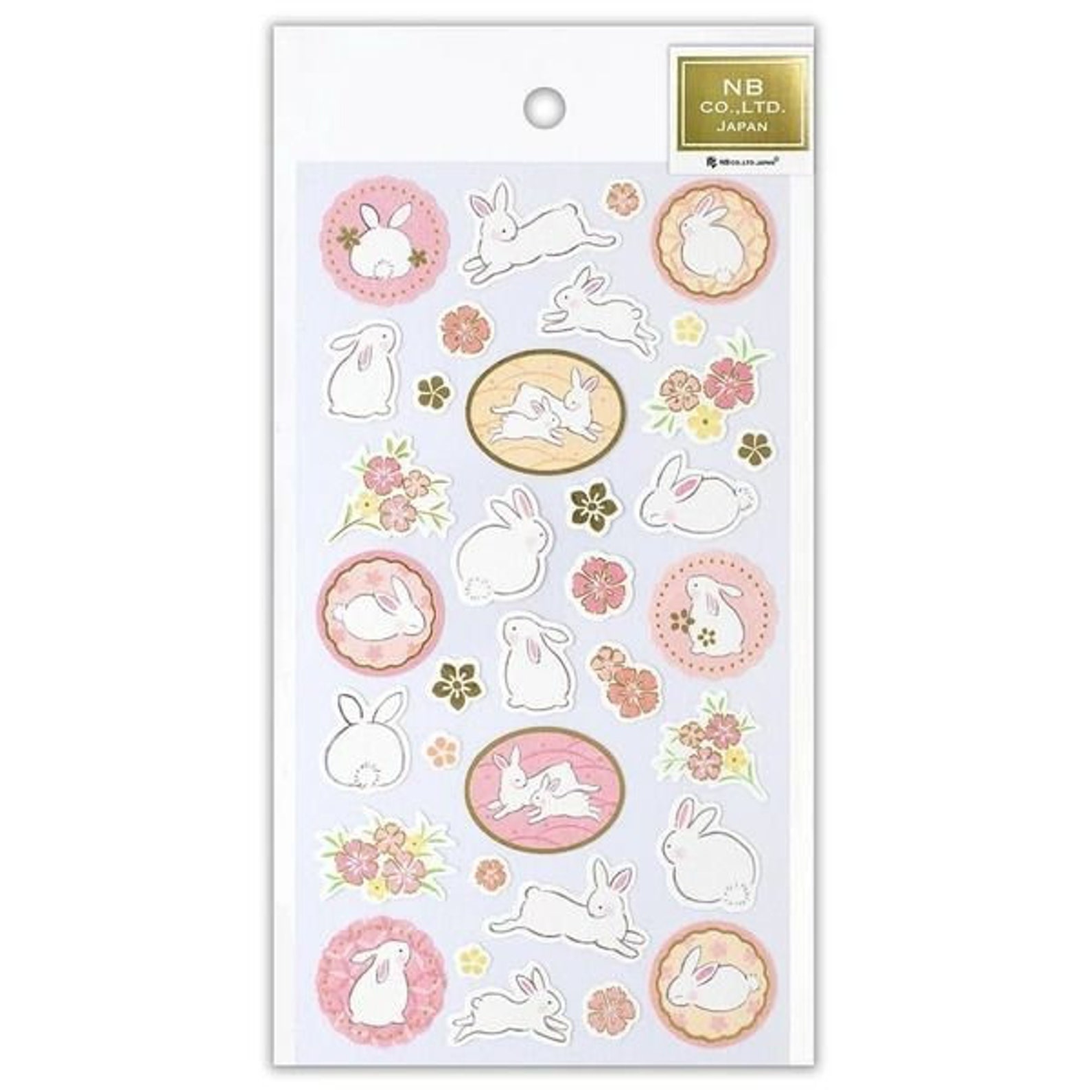 Decoration Animal Stamp Sticker Sheets | Made in Japan | Gold Foil ...