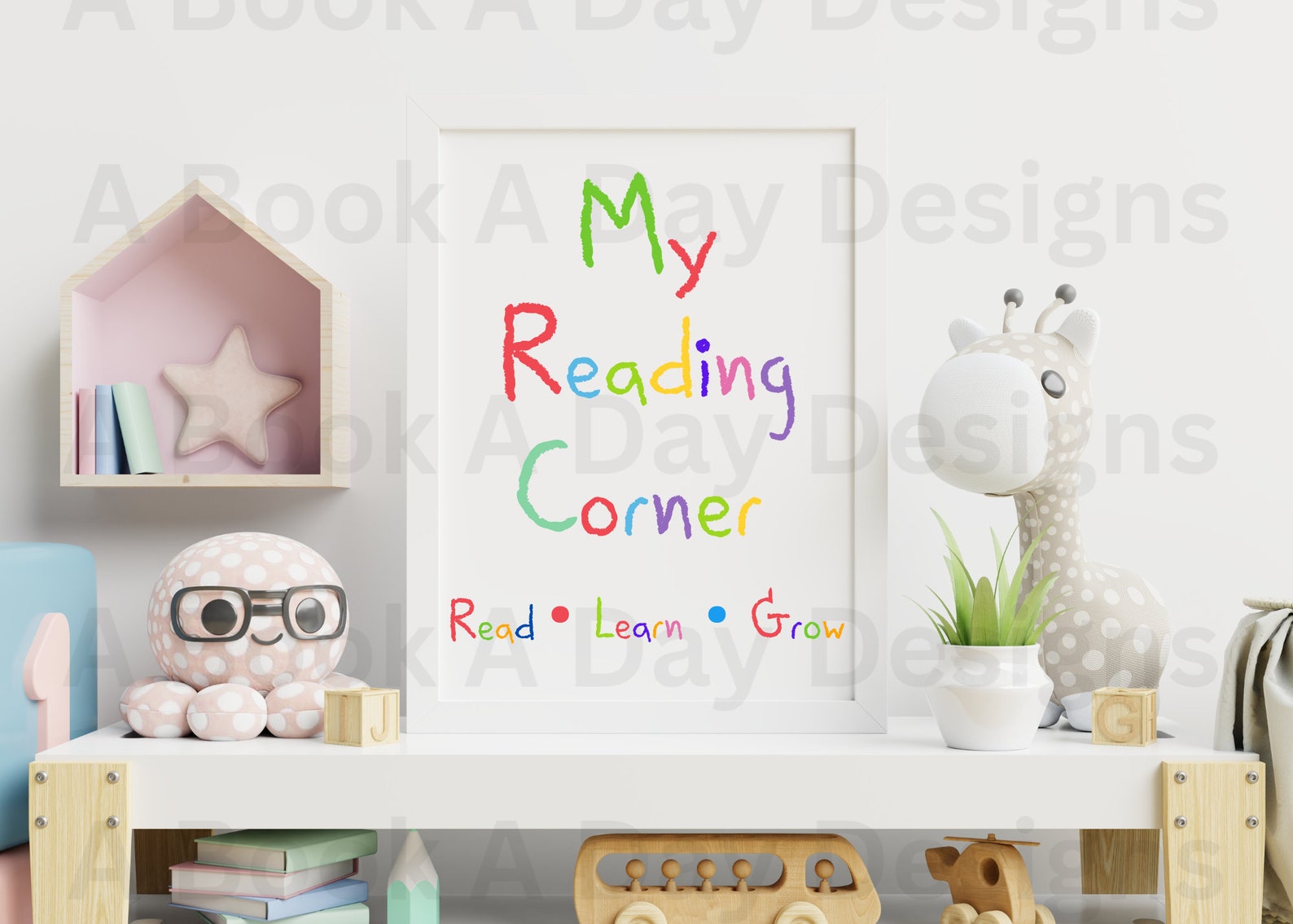 My Reading Corner Kids Digital Download Sign PDF JPG, Reading Corner ...