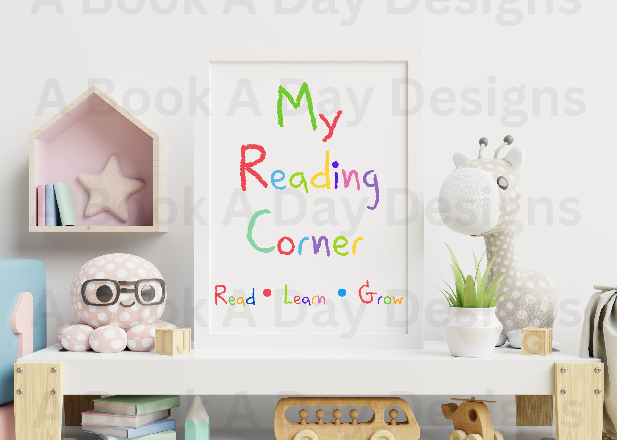 My Reading Corner Kids Digital Download Sign PDF JPG, Reading Corner ...