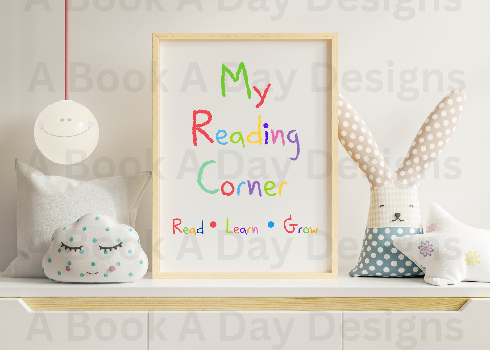 My Reading Corner Kids Digital Download Sign PDF JPG, Reading Corner ...