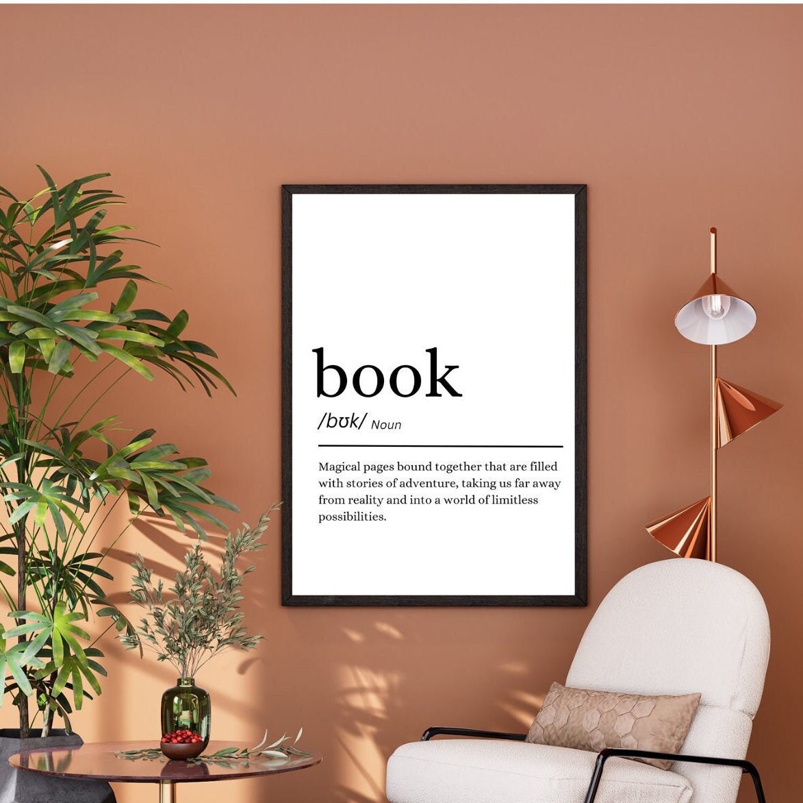Book Definition Digital Download PDF, Reading Corner Wall Art, Wall Art ...