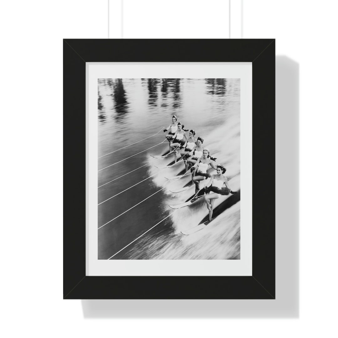 Vintage Waterski Show Photo Framed Vertical Poster - Etsy