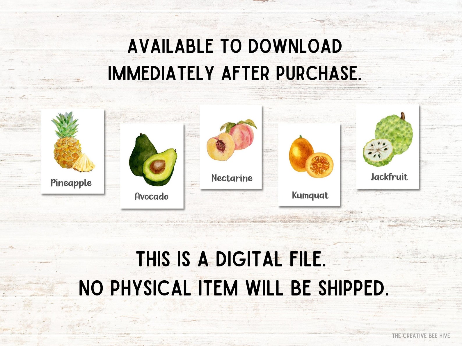 Printable Flashcards Fruits Activity Printable Flash Cards Homeschool ...