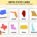 Printable Flashcards | US State | Activity Printable | Flash Card ...