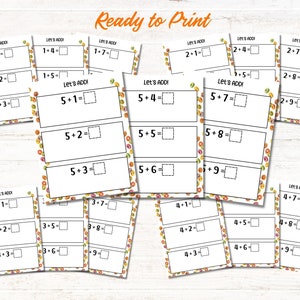 Addition Cereal Mats | Counting Activity | Printable | Kindergarten ...