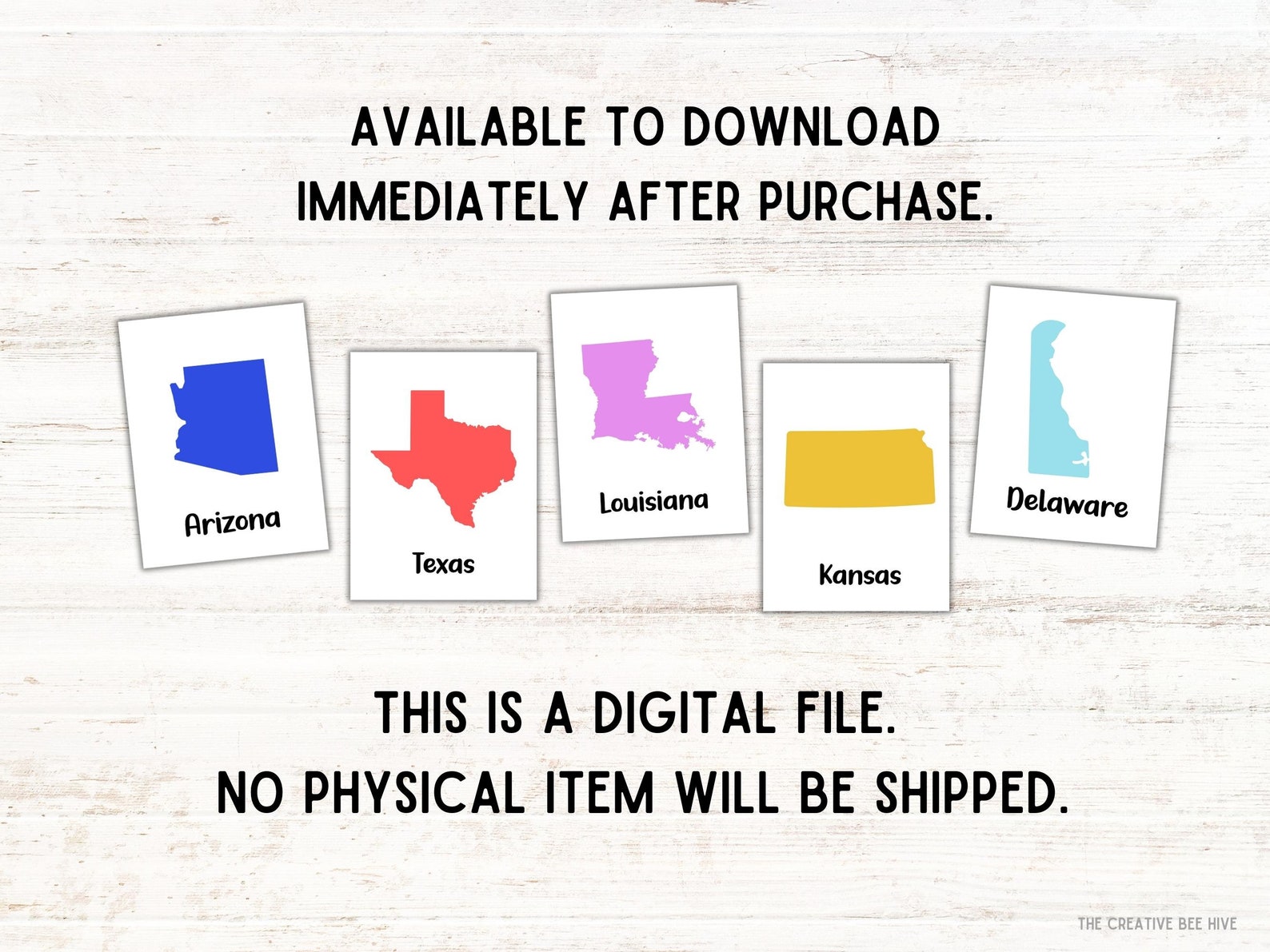 Printable Flashcards | US State | Activity Printable | Flash Card ...