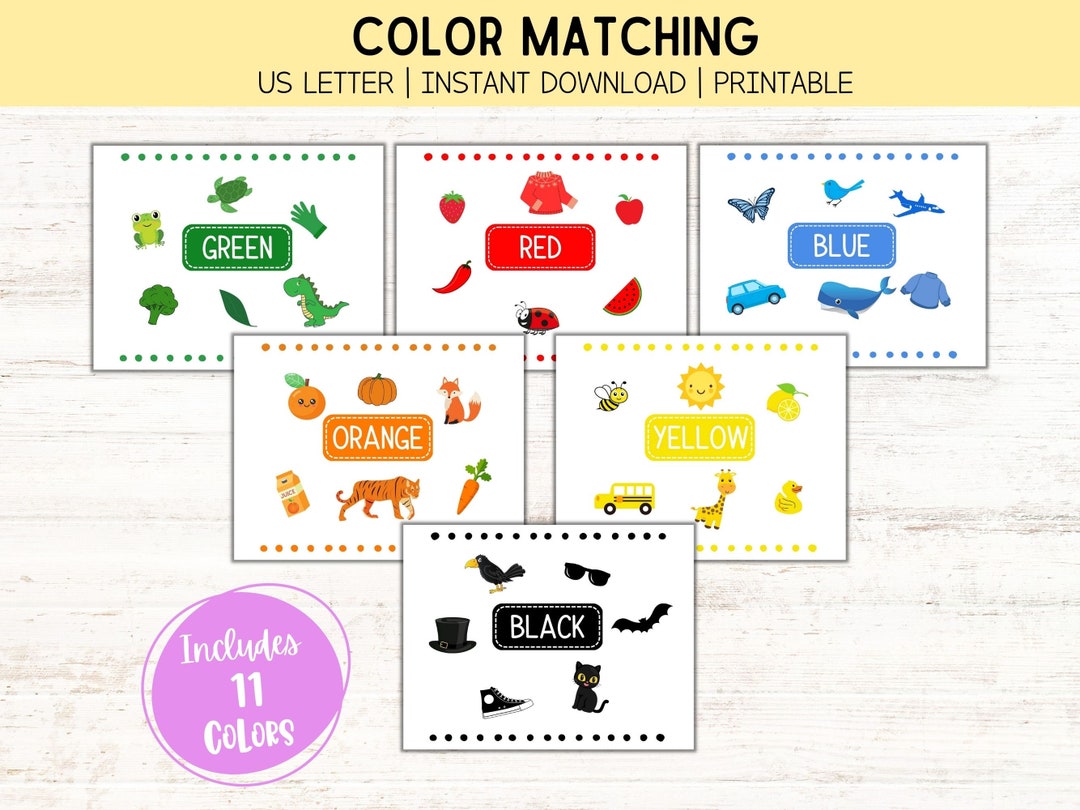 Color Matching | Printable Activity | Learning Shapes | Preschool ...