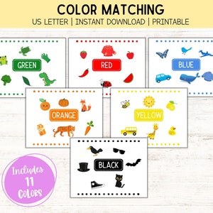 Color Matching | Printable Activity | Learning Shapes | Preschool ...