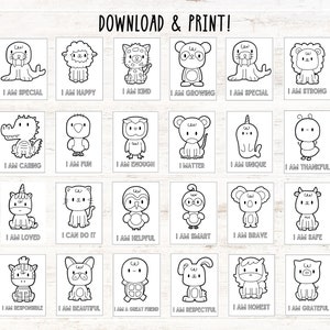 Printable Coloring | Positive Affirmation | Coloring Pages | Kids ...